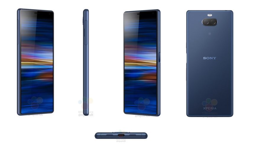 Leaked Sony Xperia XA3 press renders reveal CinemaWide Display and dual ...