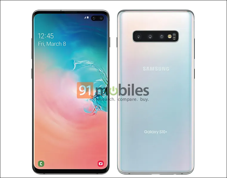 Samsung Galaxy S10 Plus official press renders leak - Gizmochina