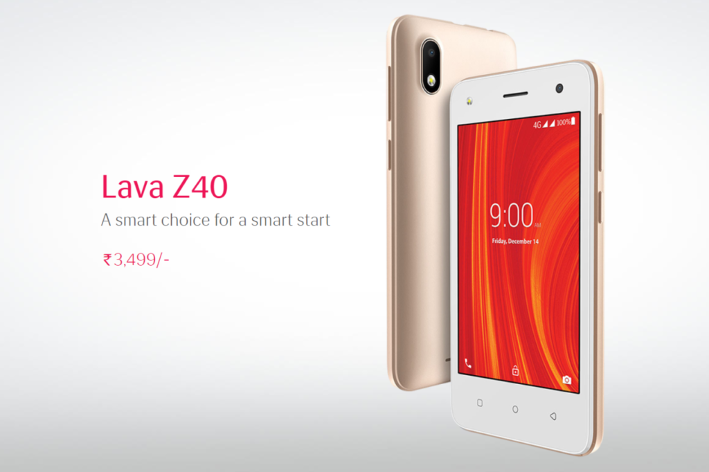 Lava Z40 Android Go phone launched: Specifications, features and price ...