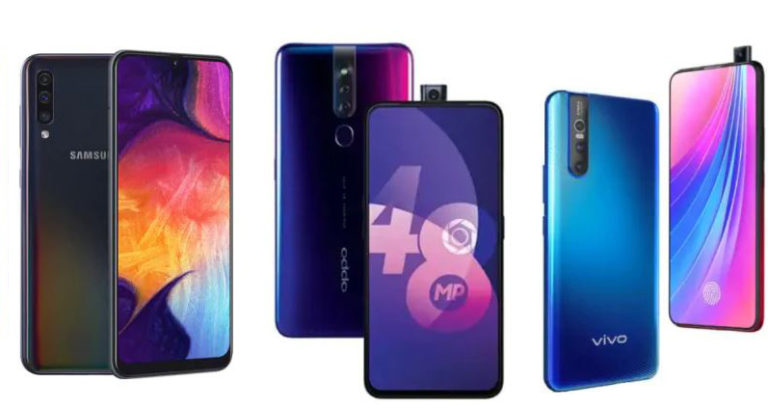 Samsung Galaxy A50 vs Oppo F11 Pro vs Vivo V15 Pro: Specs Comparison ...