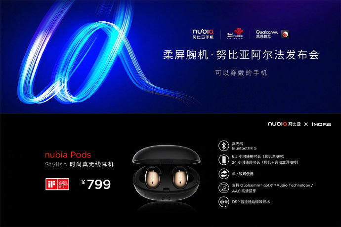 Nubia partners with 1MORE, launches ¥799 (~$119) Nubia Pods truly ...