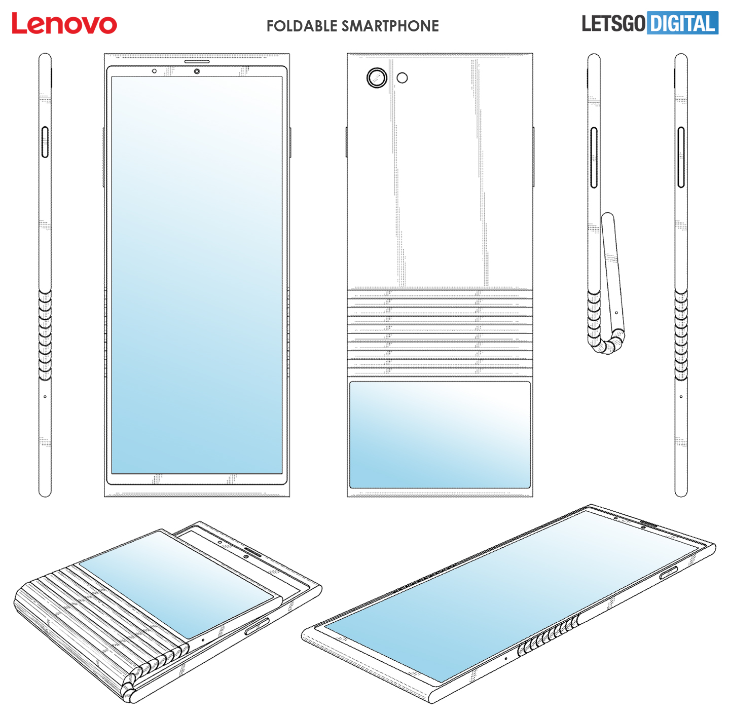 Lenovo patents a foldable smartphone design that folds on the back ...