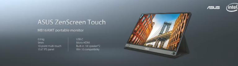ASUS announces ZenScreen Touch portable touch display - Gizmochina