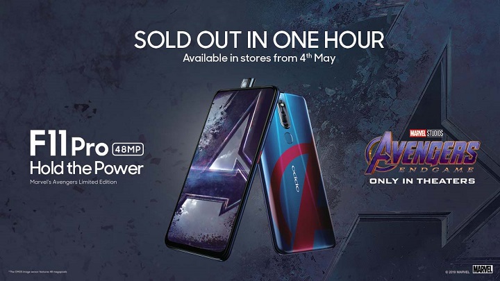 OPPO F11 Pro Marvel's Avengers Limited Edition sold out in 1 hour ...