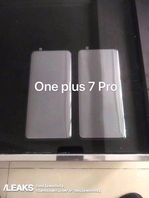 OnePlus 7 Pro tempered glass leak showcases the curved screen design ...