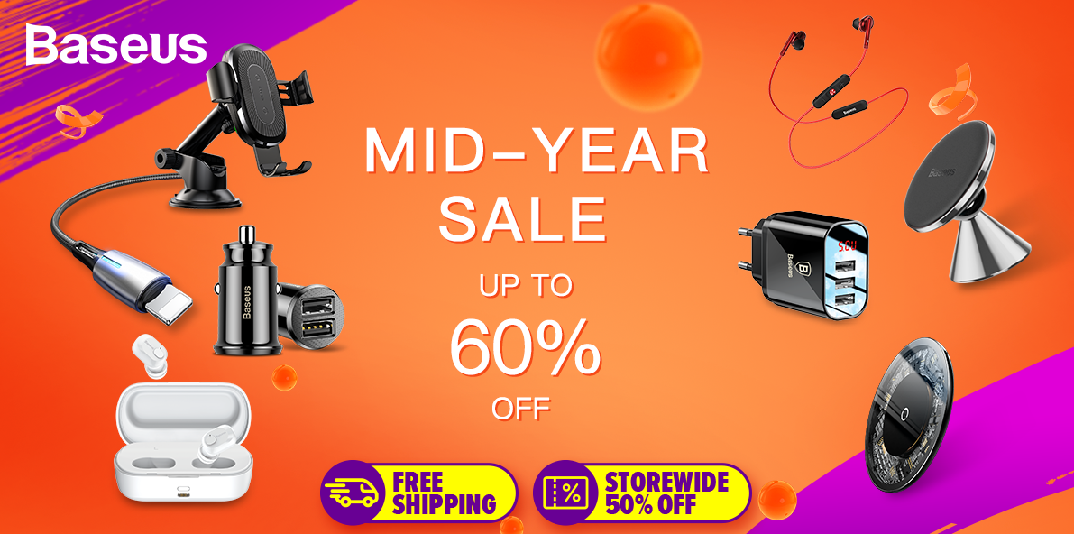 Baseus mid-year sales on Aliexpress is perfect for your annual ...