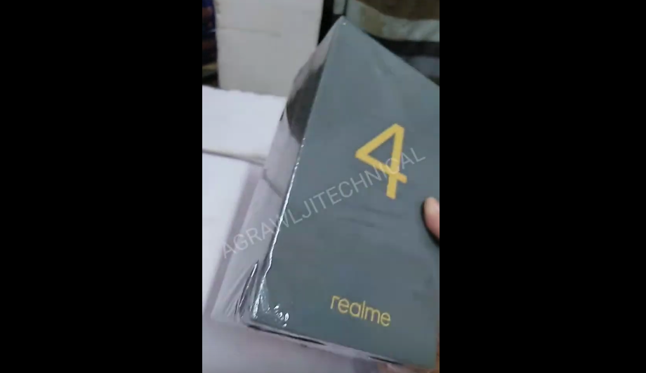 Realme 4's retail box shows up in video - Gizmochina