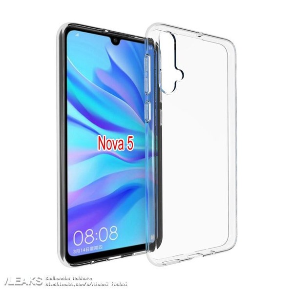 Huawei Nova 5 and Nova 5 Pro case render leak reveals phone's design ...