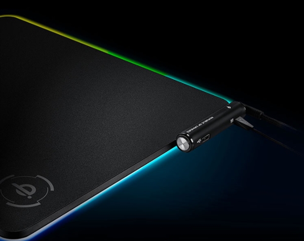 ASUS ROG Balteus Qi Mousepad with Wireless charging, RGB light effects ...