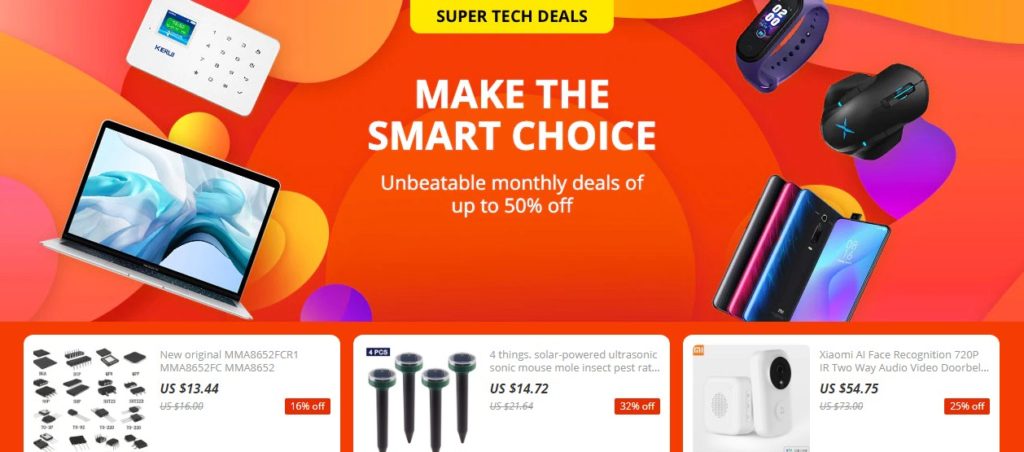AliExpress Launches the Super Tech Deals with Up to 50% Off on Top-End