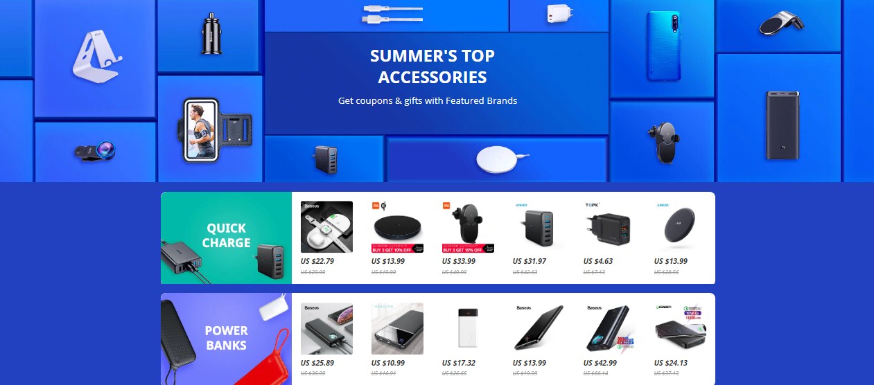AliExpress Summer's Top Accessories Promo Offers Big Coupons