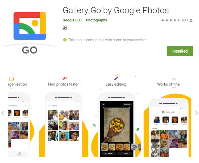 Gallery Go is a lightweight version of Google Photos - Gizmochina