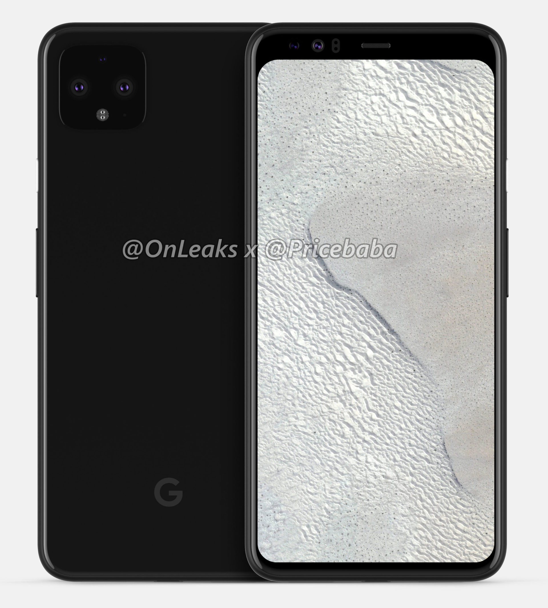 Pixel 4 XL CAD renders: no notch, no punch holes, five cameras - Gizmochina