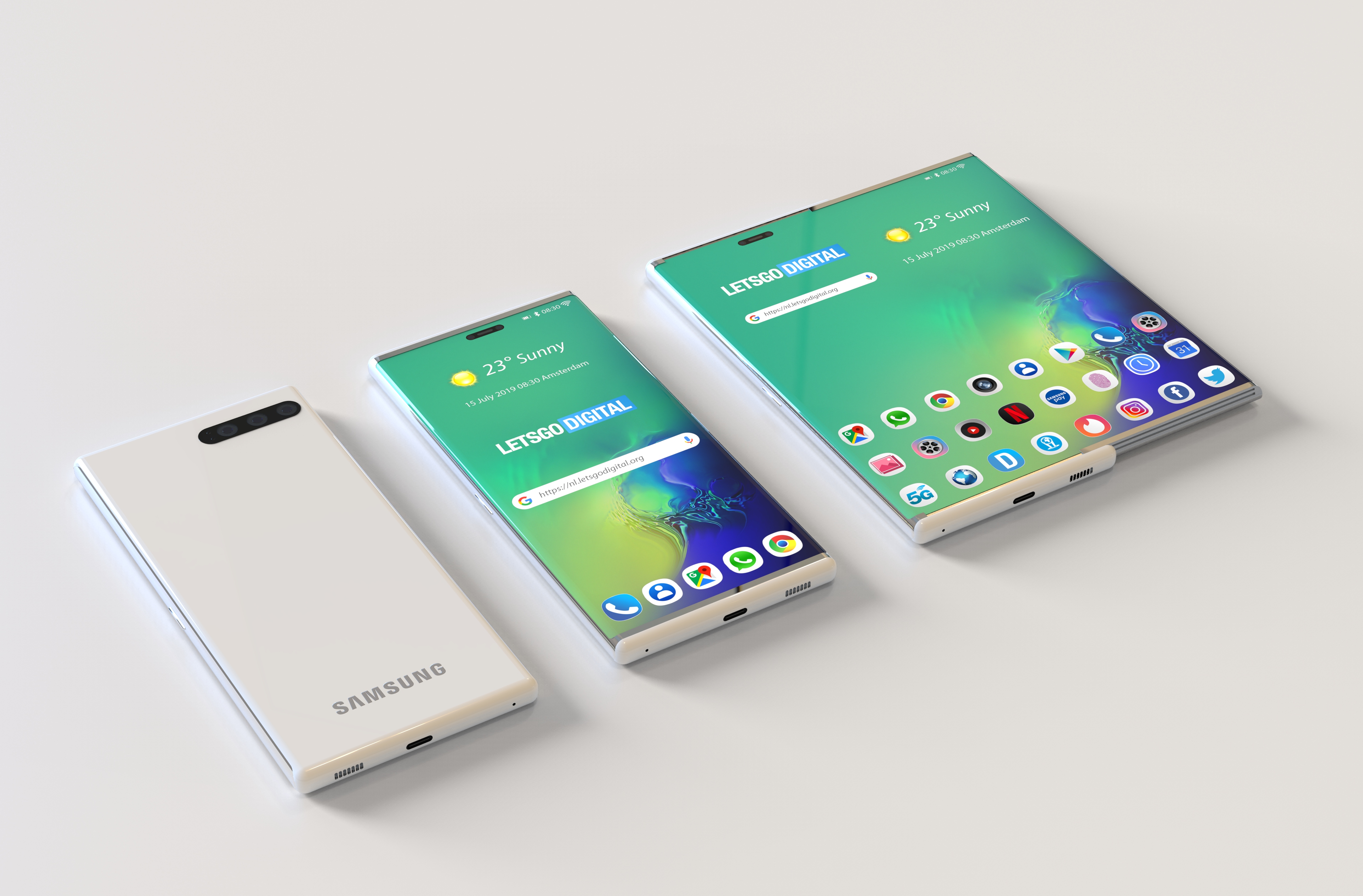 Samsung Galaxy S11 patents reveal an Expandable Display - Gizmochina