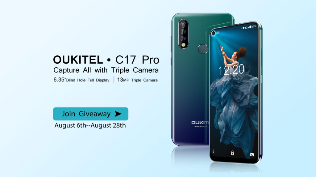 Oukitel C17 Pro goes official with triple camera and punch hole display ...