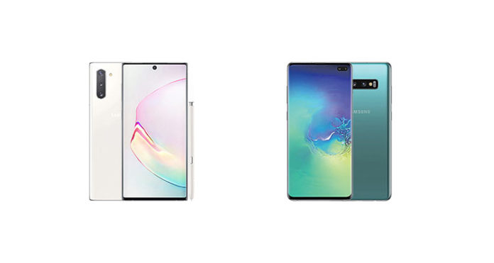 Samsung Galaxy Note 10 vs Galaxy S10+: Specs Comparison - Gizmochina