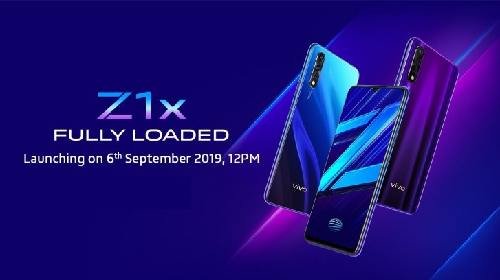 Vivo Z1x will go official on September 6 packing an UD fingerprint ...