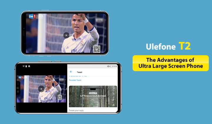 Ulefone T2 vs iPhone XR display size comparison reveals the advantages ...