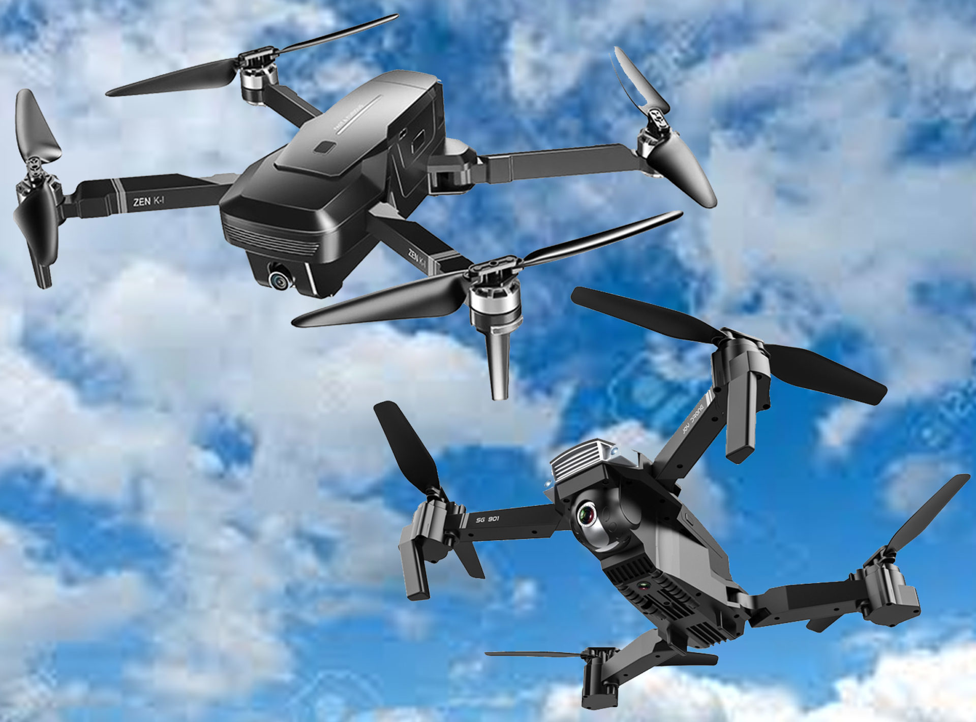 Buy VISUO ZEN K1 and ZLRC SG901 YUE RC Drones at Lowered Prices