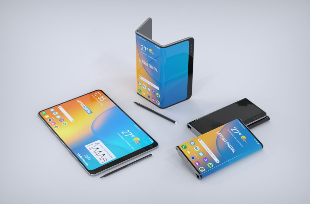 New LG smartphone patent showcases double folding design - Gizmochina