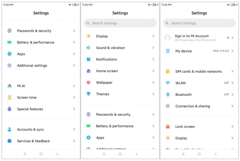MIUI 11 leaked screenshot reveals new design, icons, and features ...