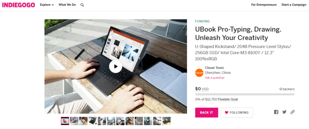 Chuwi UBook Pro is officially live on Indiegogo, starts at just $449 ...