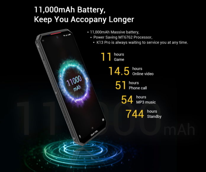 Oukitel K13 Pro coming early next month featuring an 11000mAh battery ...