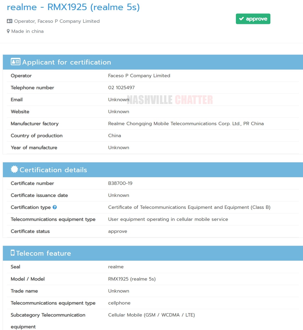 Realme 5s coming soon? Gets spotted at NBTC and BIS - Gizmochina