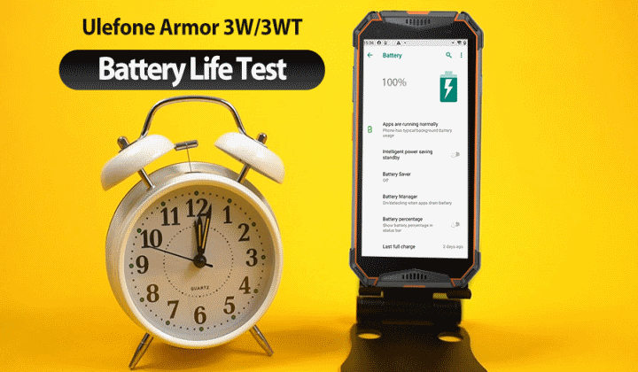 Watch Ulefone Armor 3W/3WT go through a battery performance test ...