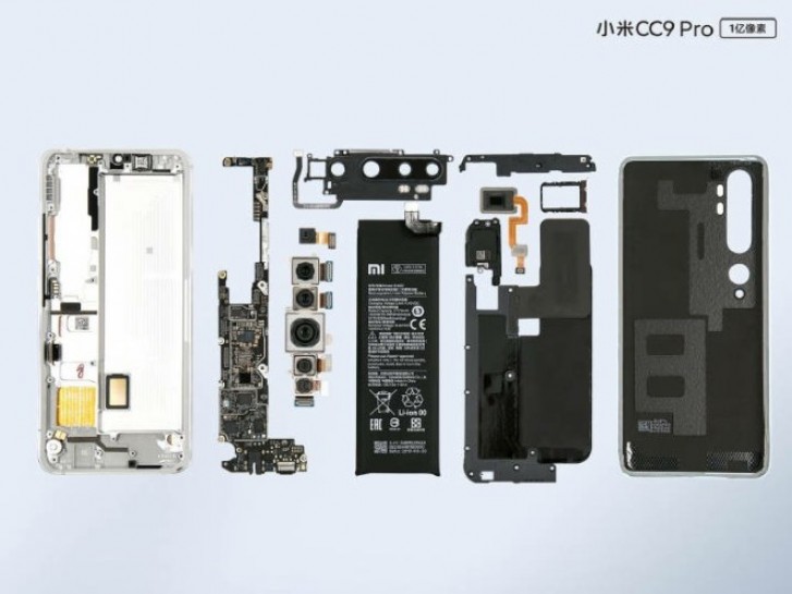 Mi CC9 Pro teardown showcases the internals of the feature-packed ...