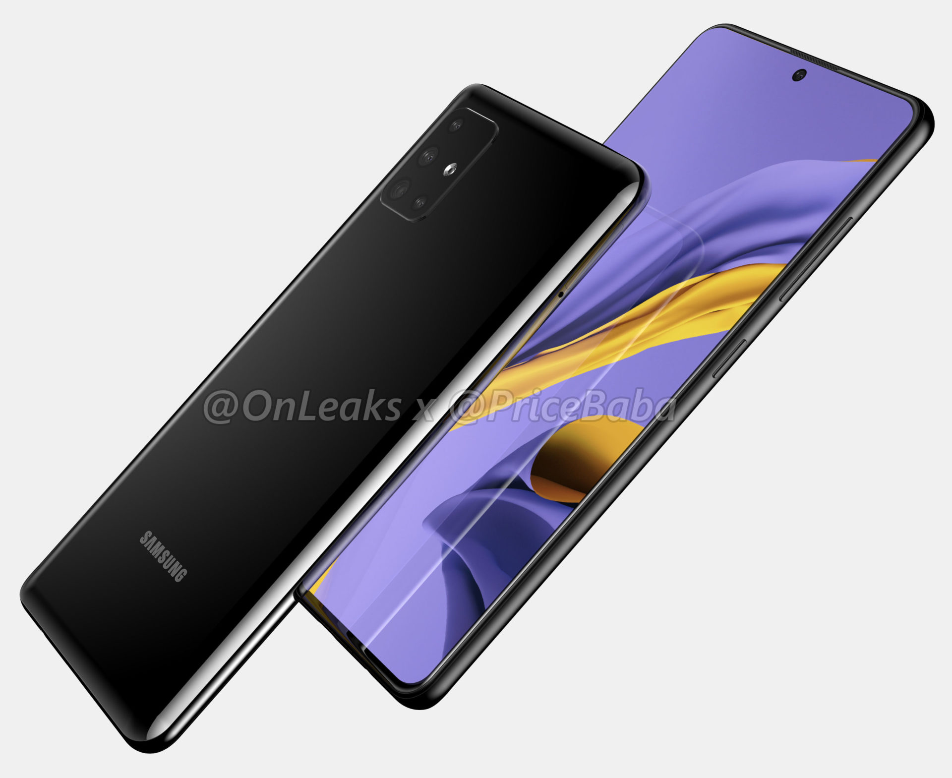 Samsung Galaxy A51 renders reveal punch-hole display like Note 10 ...