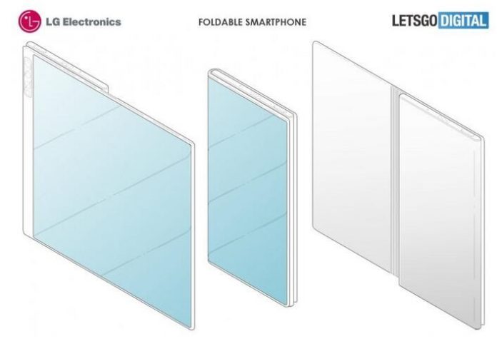 LG patents outward-folding smartphone with triple cameras - Gizmochina