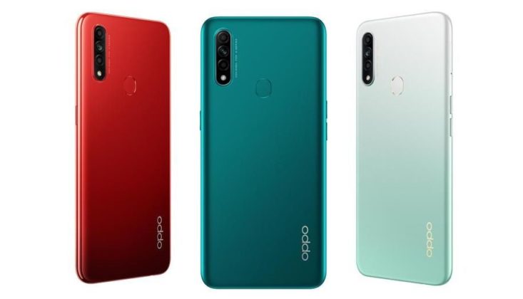 OPPO A8 leaked renders reveal color variants and rear design - Gizmochina