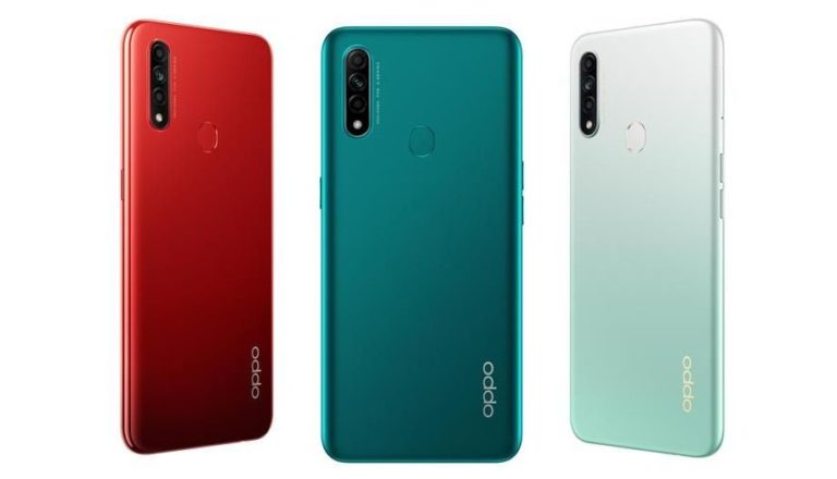 OPPO A8 leaked renders reveal color variants and rear design - Gizmochina