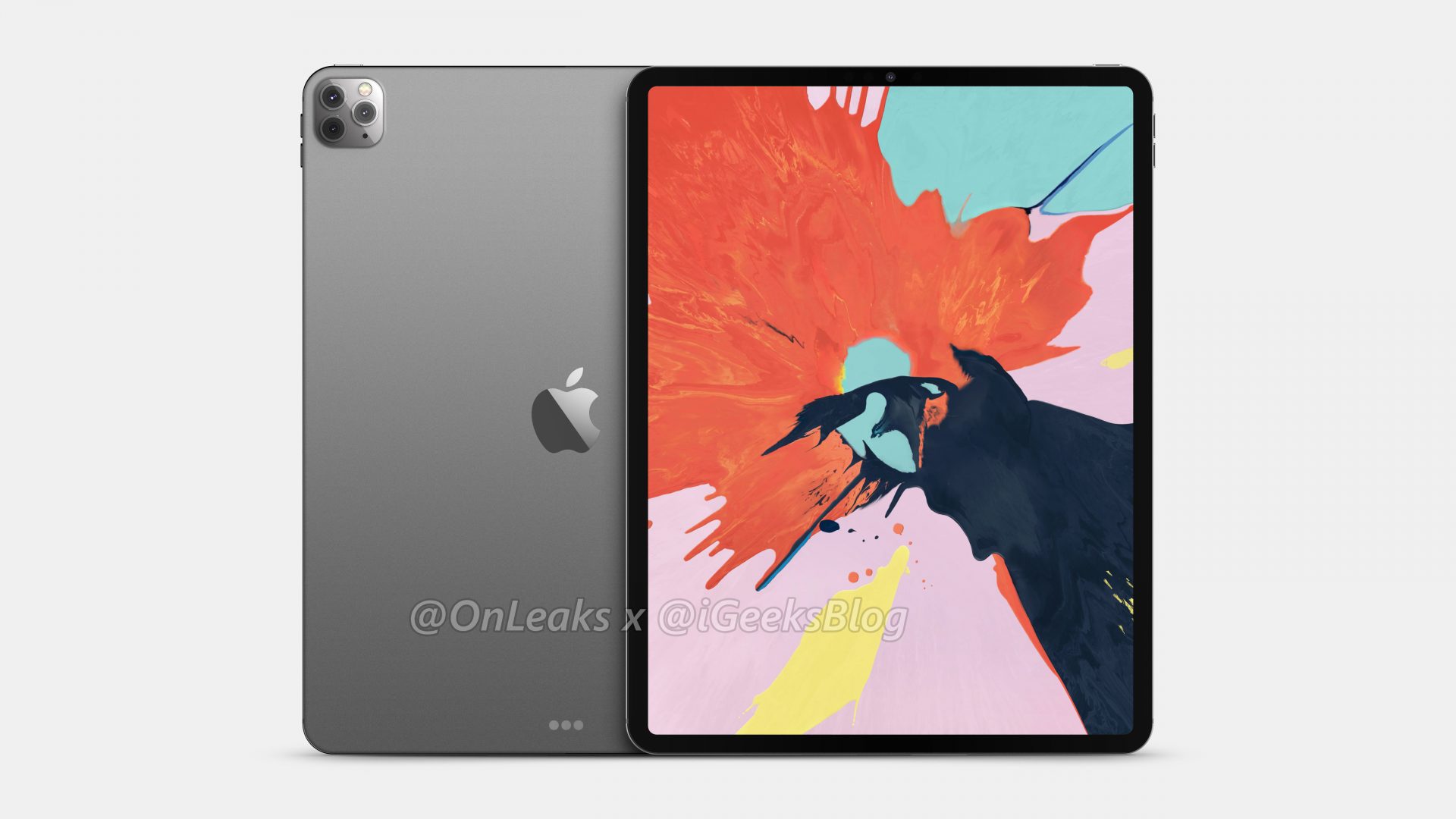 Renders: Next year's iPad Pro will have triple rear cameras - Gizmochina
