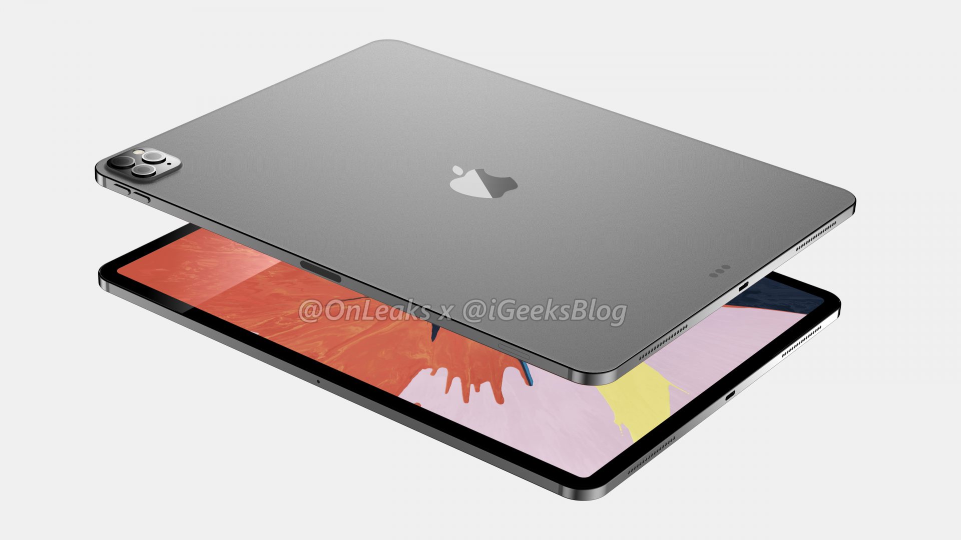 Renders: Next year's iPad Pro will have triple rear cameras - Gizmochina