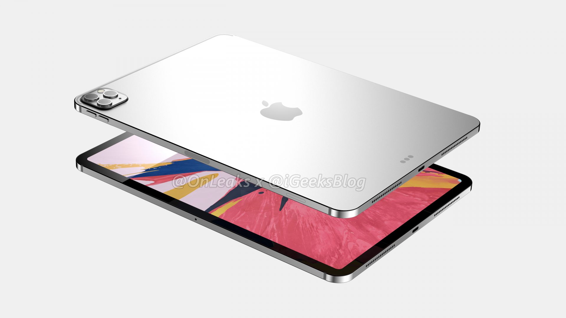 Renders: Next year's iPad Pro will have triple rear cameras - Gizmochina