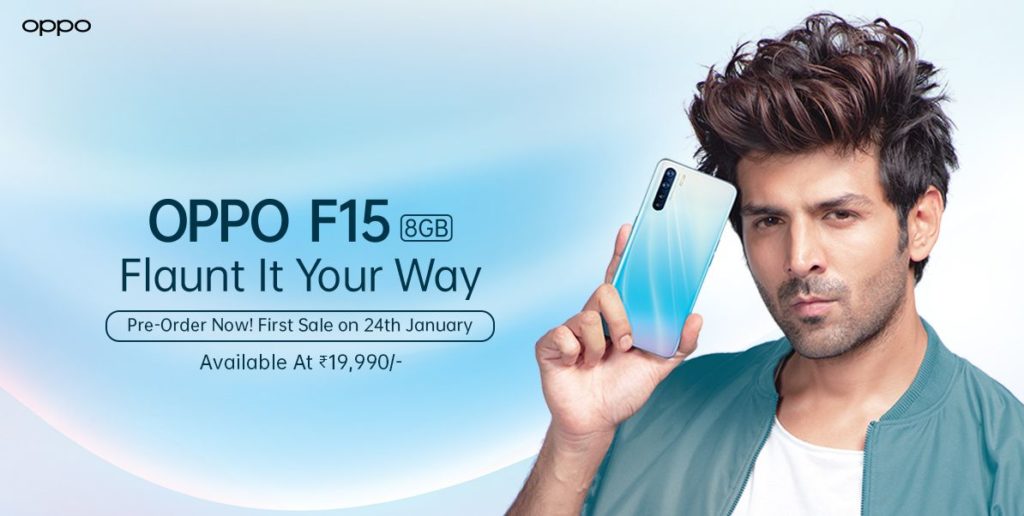 OPPO F15 launched with 6.4-inch display, in-screen fingerprint reader ...