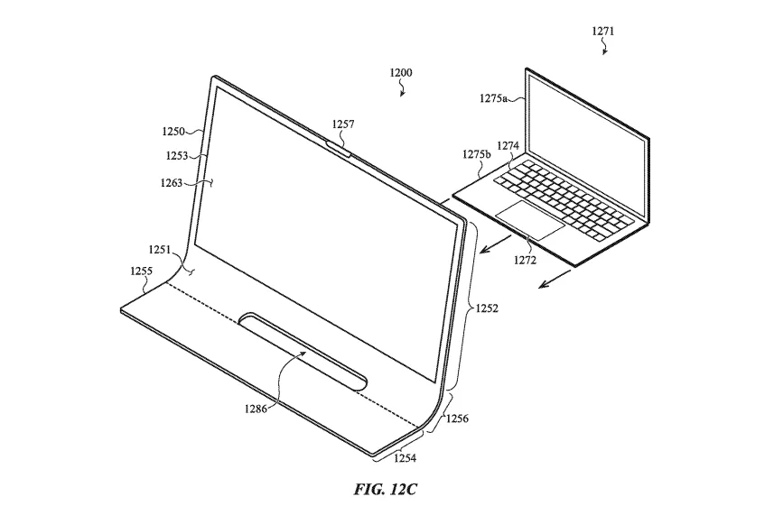 Apple patents a new all-in-one computer with a curved glass sheet ...