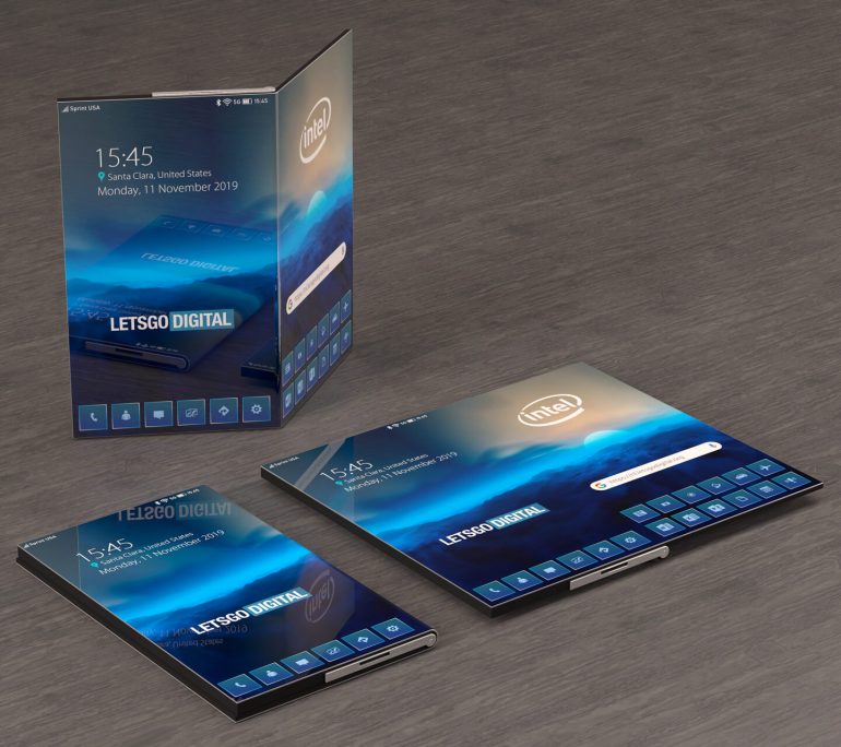 Intel patents a new foldable smartphone design that turns into a tablet ...