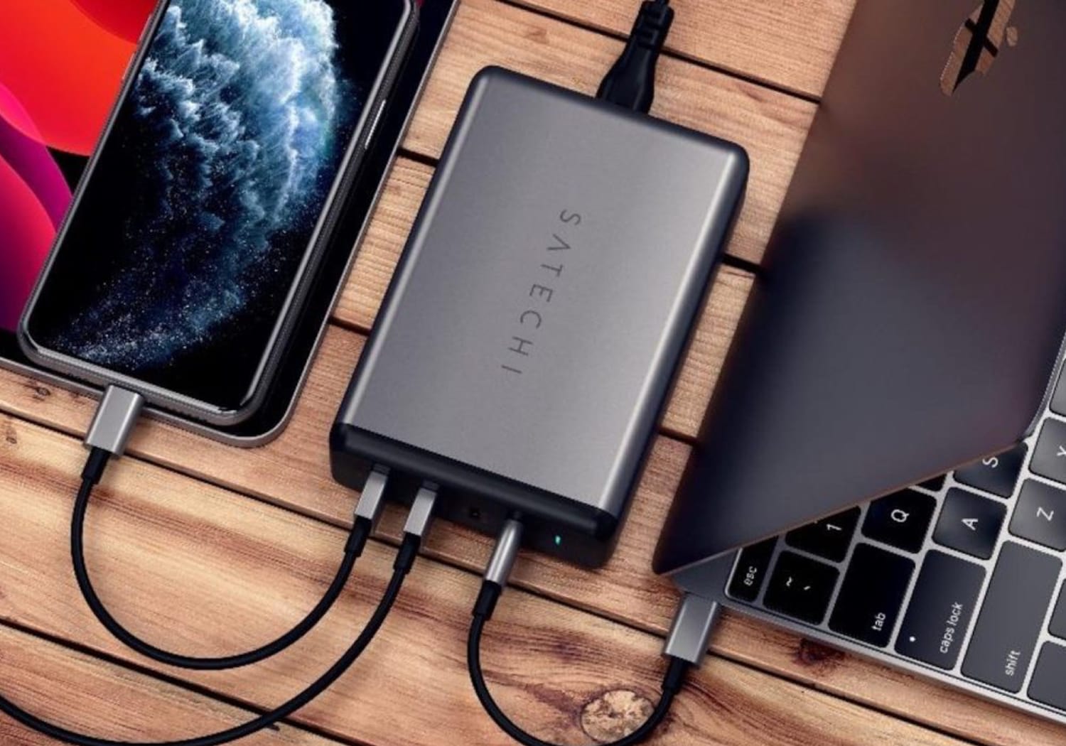 Satechi reveals 108W dual USB-C Desktop Charger - Gizmochina