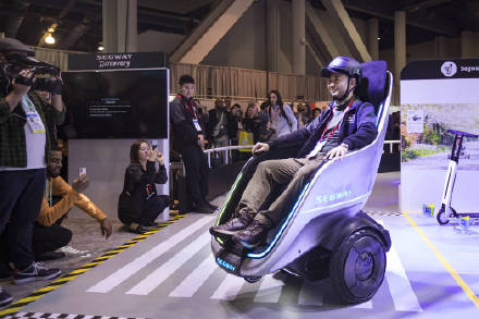 Ninebot unveils the Segway S-Pod with a top speed of 24mi/h at CES 2020 ...