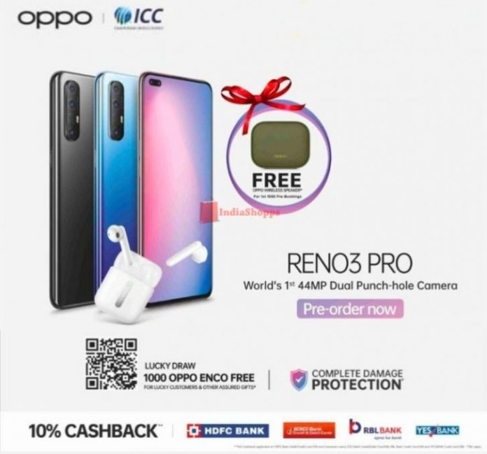 New OPPO Reno3 Pro non-5G version now available to pre-order - Gizmochina