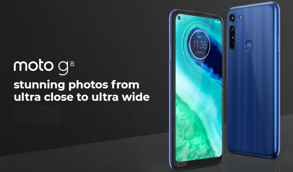 Moto G8 arrives with an HD+ punch hole screen, triple rear cameras and ...