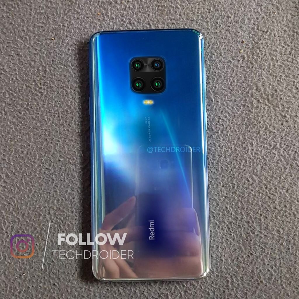 Redmi Note 9 Pro real-life image leak showcases the phone's gradient ...