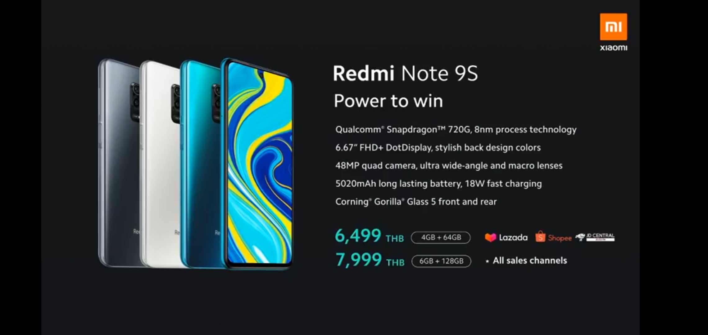 Redmi Note 9S launched for the Global Market; starts at $249 - Gizmochina