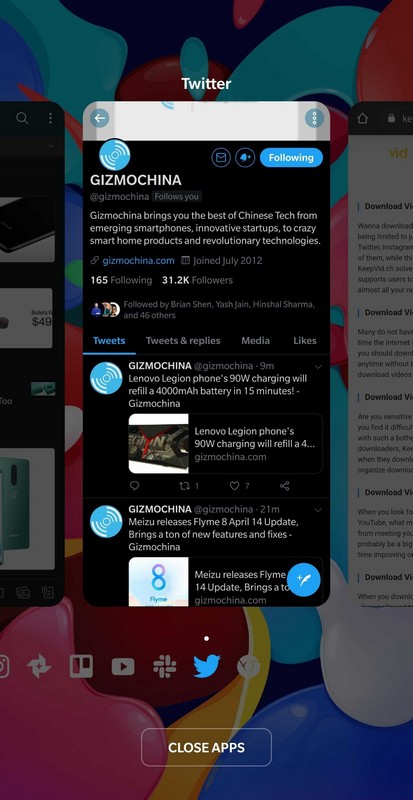 OnePlus Launcher v4.4.2 adds New Revamped App Switcher View - Gizmochina