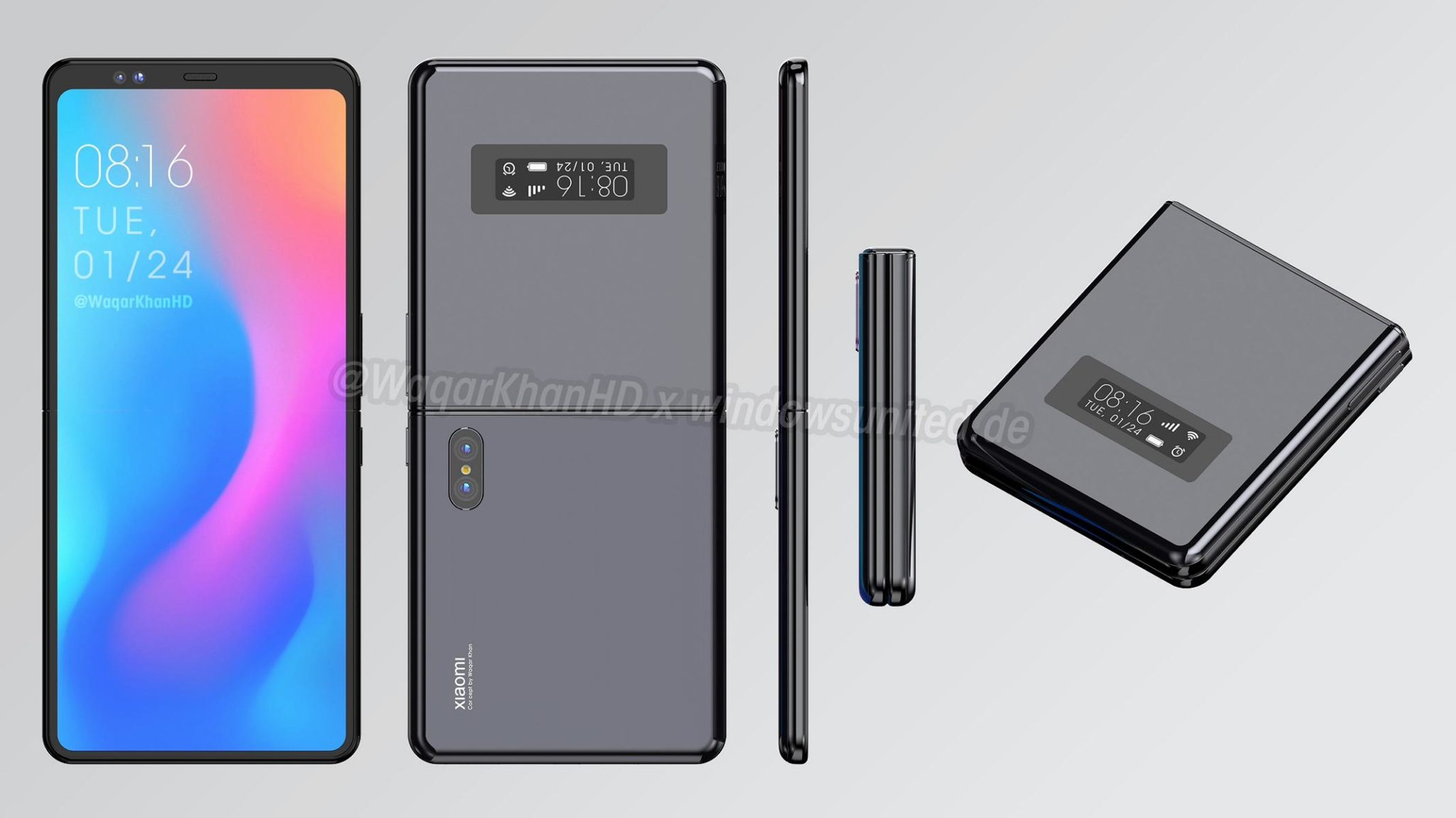 This is what Xiaomi's clamshell foldable phone may look like - Gizmochina