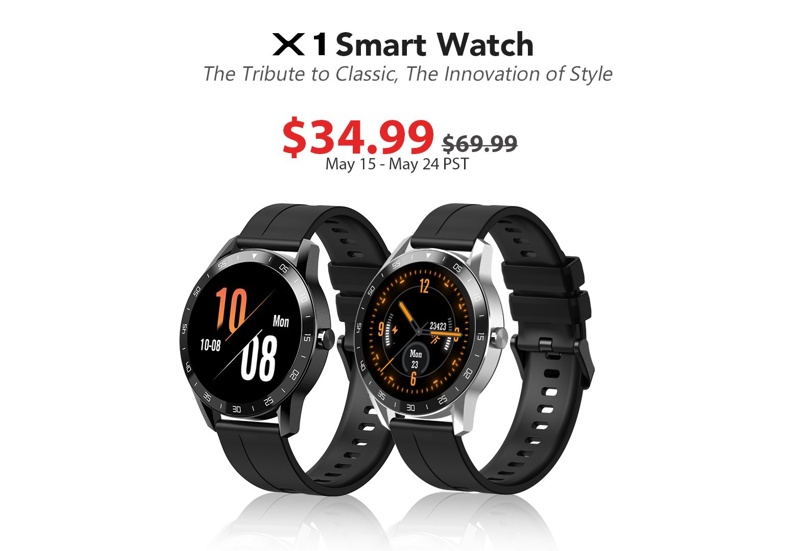 Grab Blackview X1 smartwatch at discounted price of $34.99 - Gizmochina