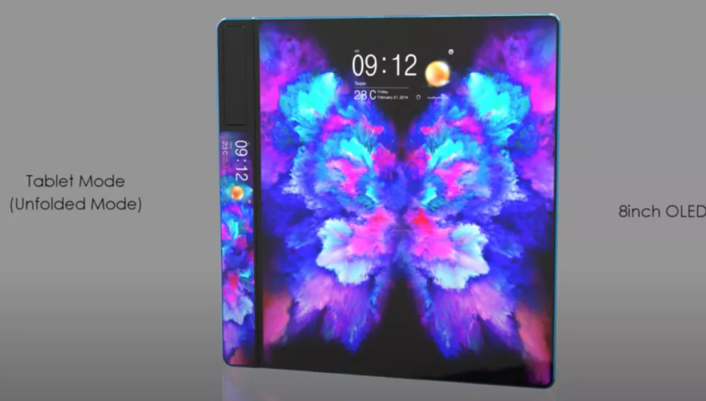 Samsung Galaxy Fold 2 appears in a Design Concept video, features a ...